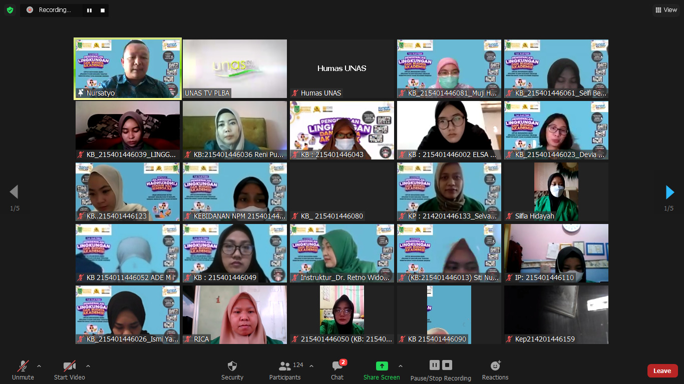 PLBA Mahasiswa Baru 2021/2022 – FISIP UNAS