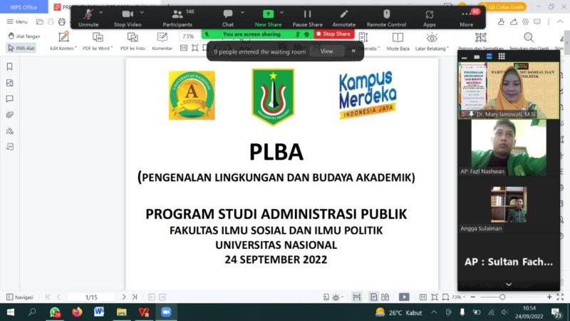 PLBA Mahasiswa Baru 2022/2023 – FISIP UNAS